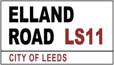 Elland Road Metal Sign, Football sign, Leeds United sign. Retro wall ...