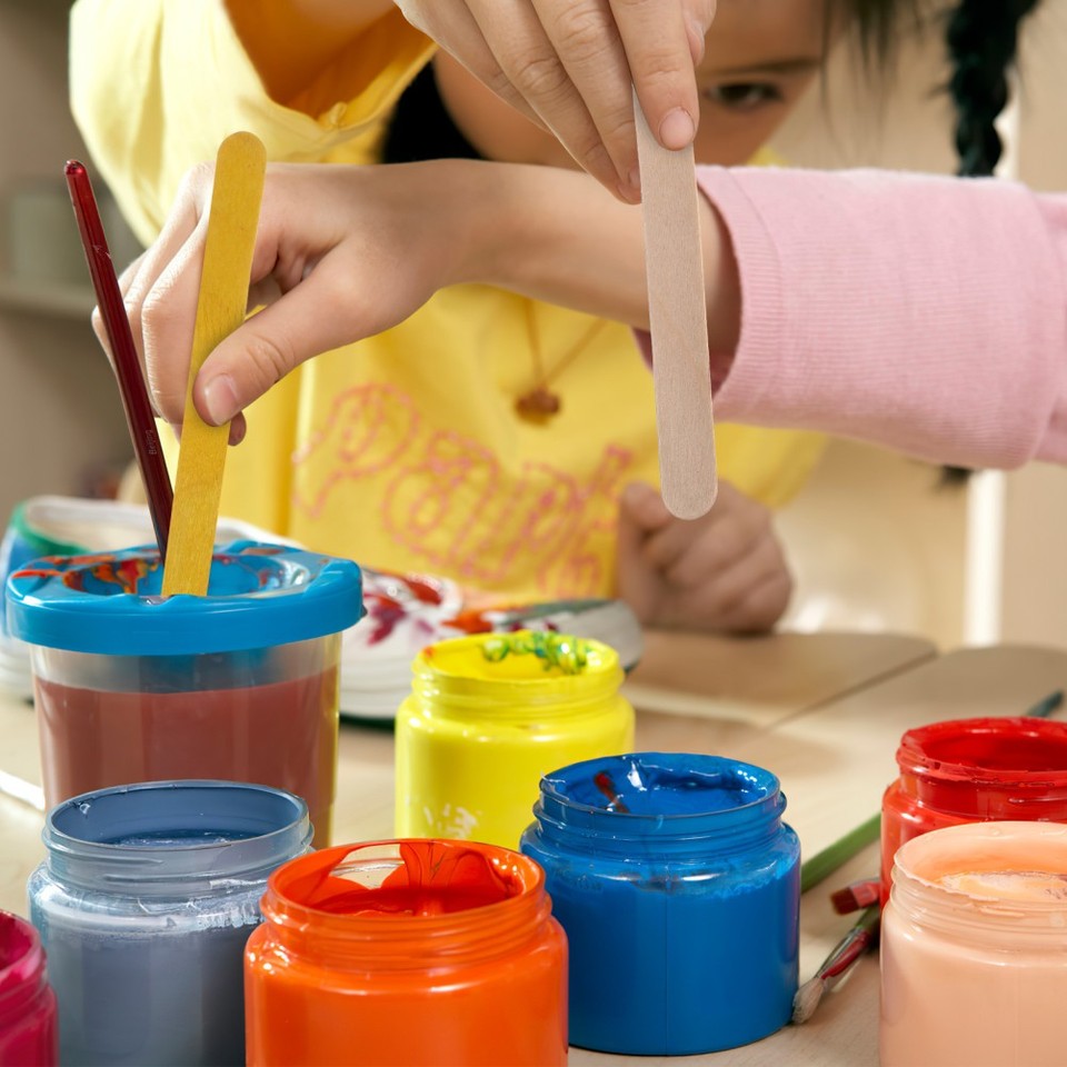 100Pcs Wood Sticks Colored Wooden Craft Sticks Waxing Sticks for DIY ...