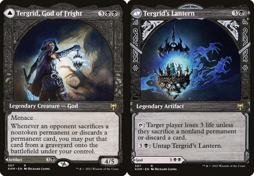 Tergrid, God of Fright // Tergrid's Lantern - Foil Showcase KHM NM MTG ...