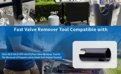 Valve Remover Tool Fits 20LB 30LB 40LB OPD Valve Propane Cylinder LPG ...