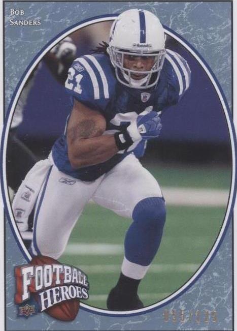 2008 Upper Deck Football Heroes - Bob Sanders #19 Blue /125 for sale ...
