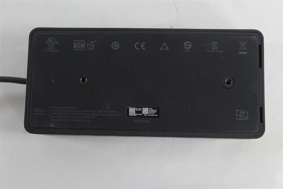 Dell UD22 Universal Dock USB-C Docking Station K22A w/ 130W Adapter | eBay