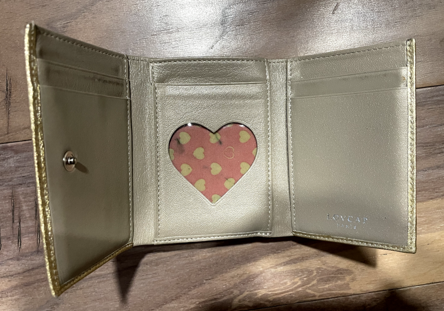 Metallic Gold Lovcat Wallet -- Lots of Pockets! | eBay