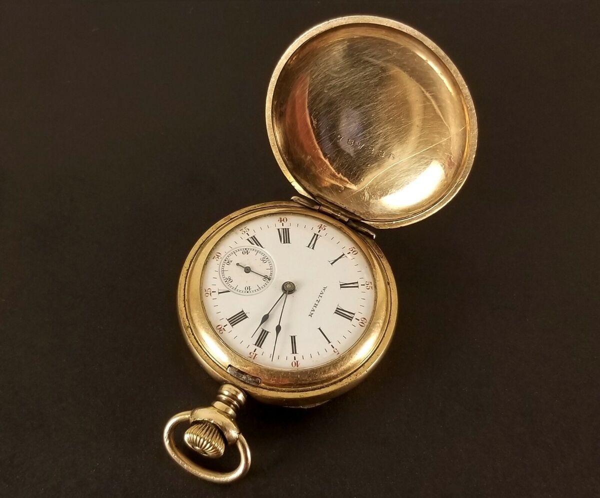 Antique Waltham PS Bartlett Pocket Watch Gold Fill Hunter Antique Waltham PS Bartlett Pocket Watch Gold Fill Hunter