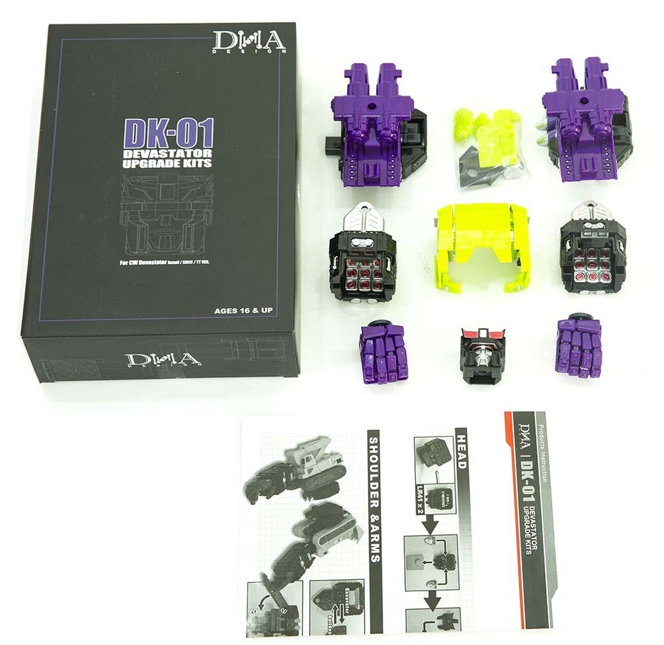 DNA Design DK-01 Upgrade Kits Accessories For IDW Devastator in stock ...