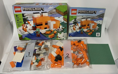 LEGO Minecraft: The Fox Lodge (21178) NOB Legos Are Still Sealed In ...