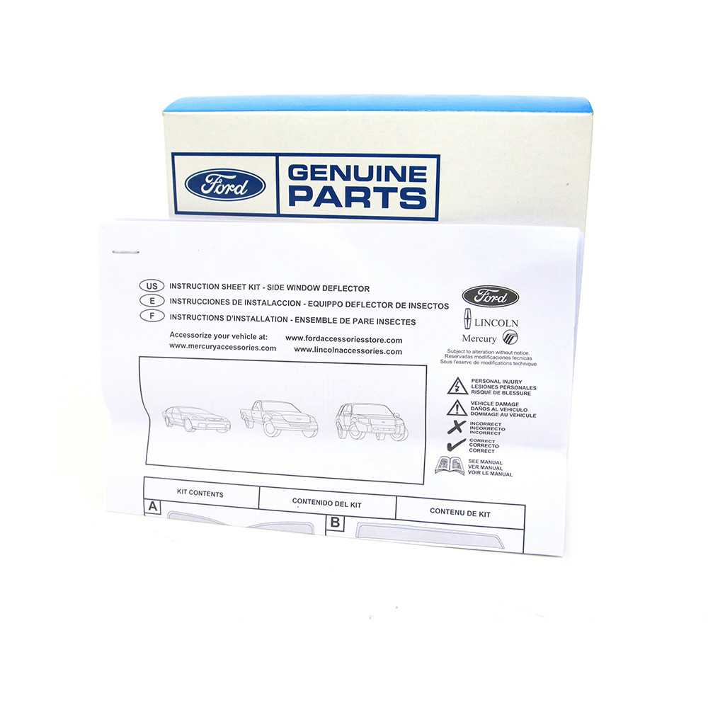 2015-2018 Ford F150 Crew Cab Side Window Deflector Rain Guards OEM ...