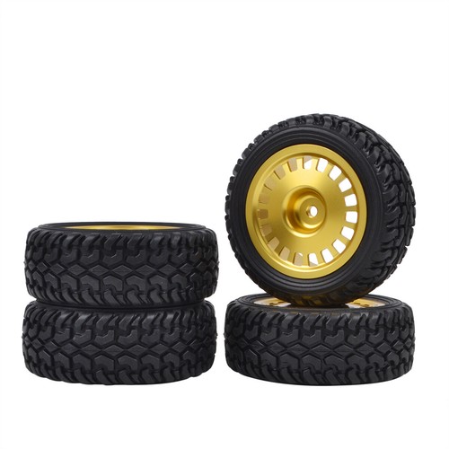 1/10 RC Rally Tires Aluminum Wheels for Tamiya XV-02 PRO Traxxas HSP ...
