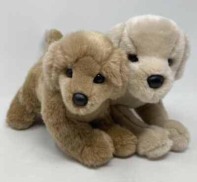 DOUGLAS The Cuddle Toy - Mandy Yellow Lab + Sandi Mini Golden Dog Plush ...