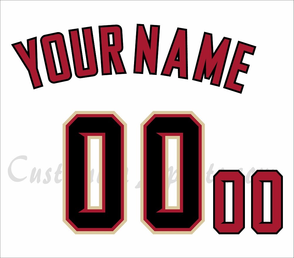 Baseball Arizona Diamondbacks Customized Number Kit for 2016-2019 Home ...