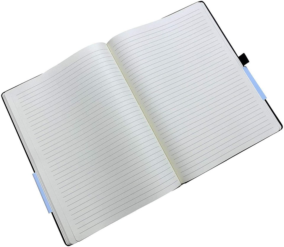 Notebook A6/A5/A4 Lined Hardback Ruled Notepad Notes Diary Journal ...