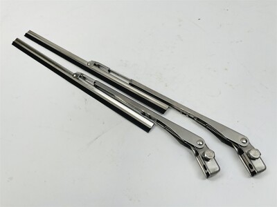 Pair 11" Windshield Wiper Arm+10" Universal Blade Hot Rod Street Boat ...