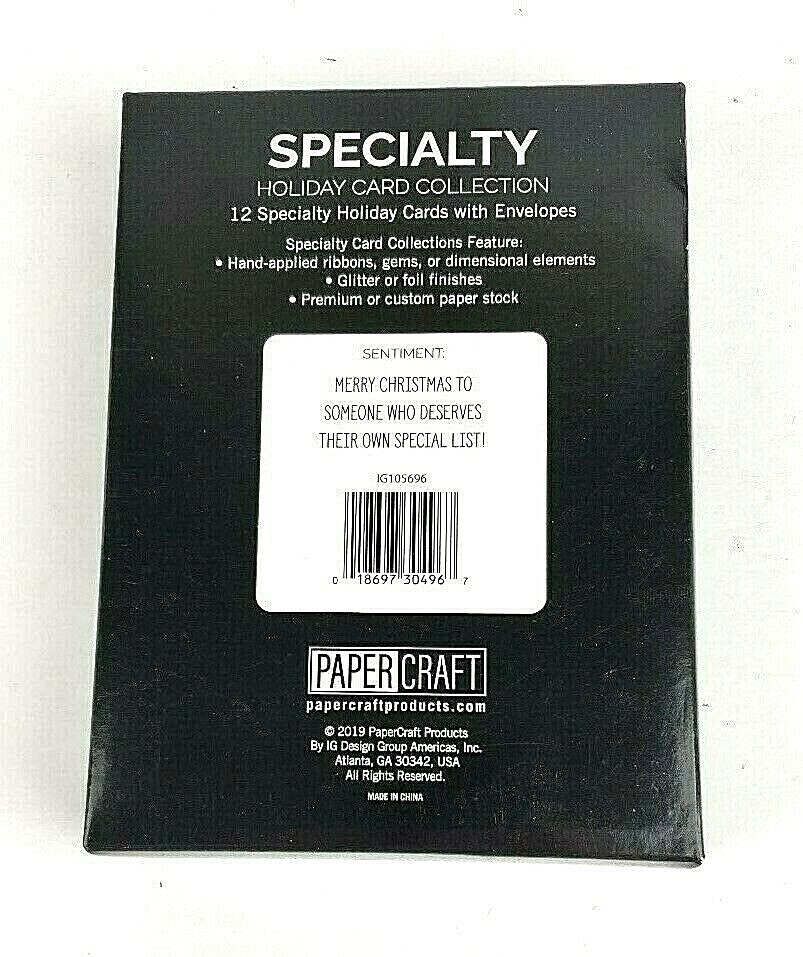 Papercraft Specialty Handmade Santa Themed Christmas Cards 12 Count | eBay