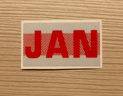 January California license plates month sticker tags. RED. YOM DMV | eBay