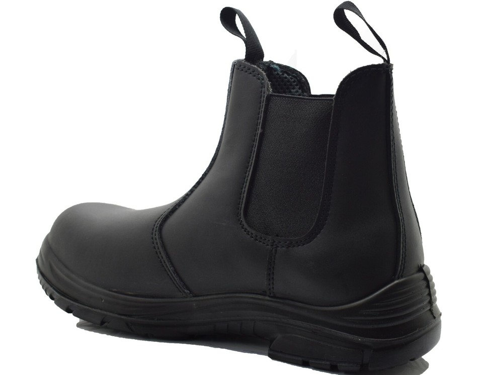 MENS GRAFTERS WIDE EEEE FIT DEALER STEEL TOE CAP CHELSEA SAFETY BOOTS ...
