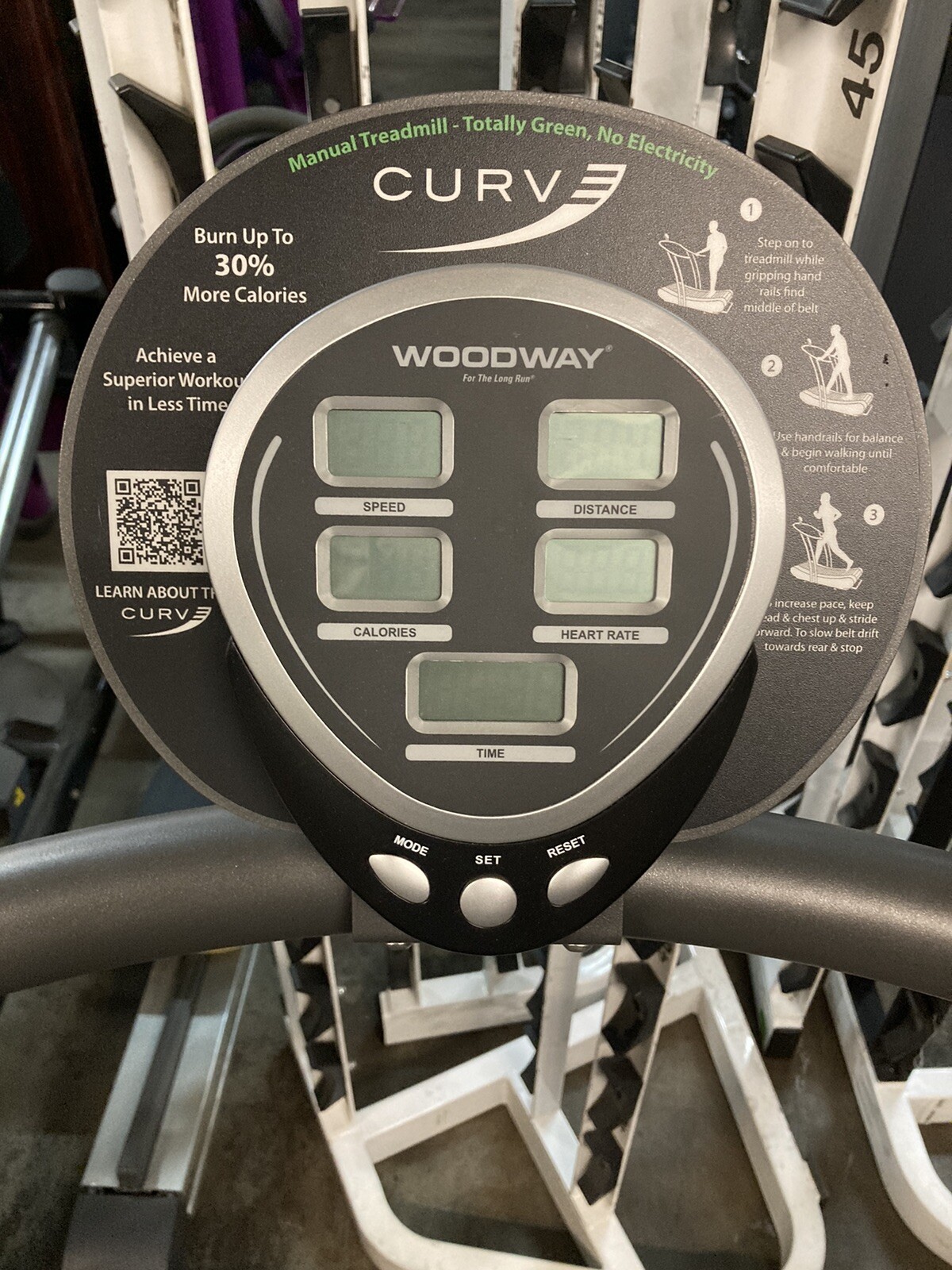 Woodway Curve Motorless Treadmill Cordless Commercial Grade | eBay