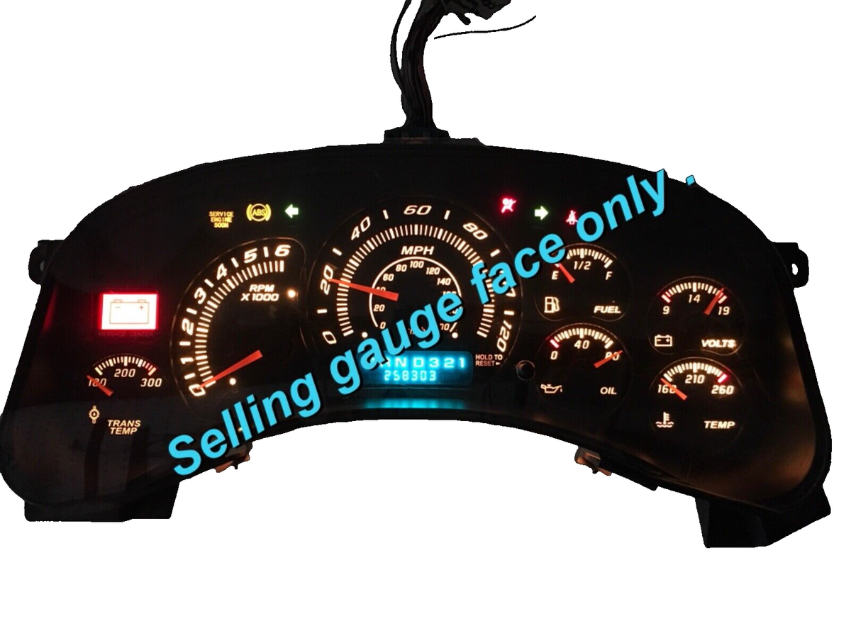2001 Chevy Silverado Instrument Cluster
