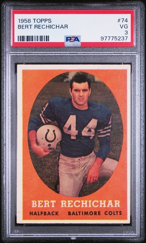 1958 TOPPS 74 BERT RECHICHAR PSA 3 | eBay