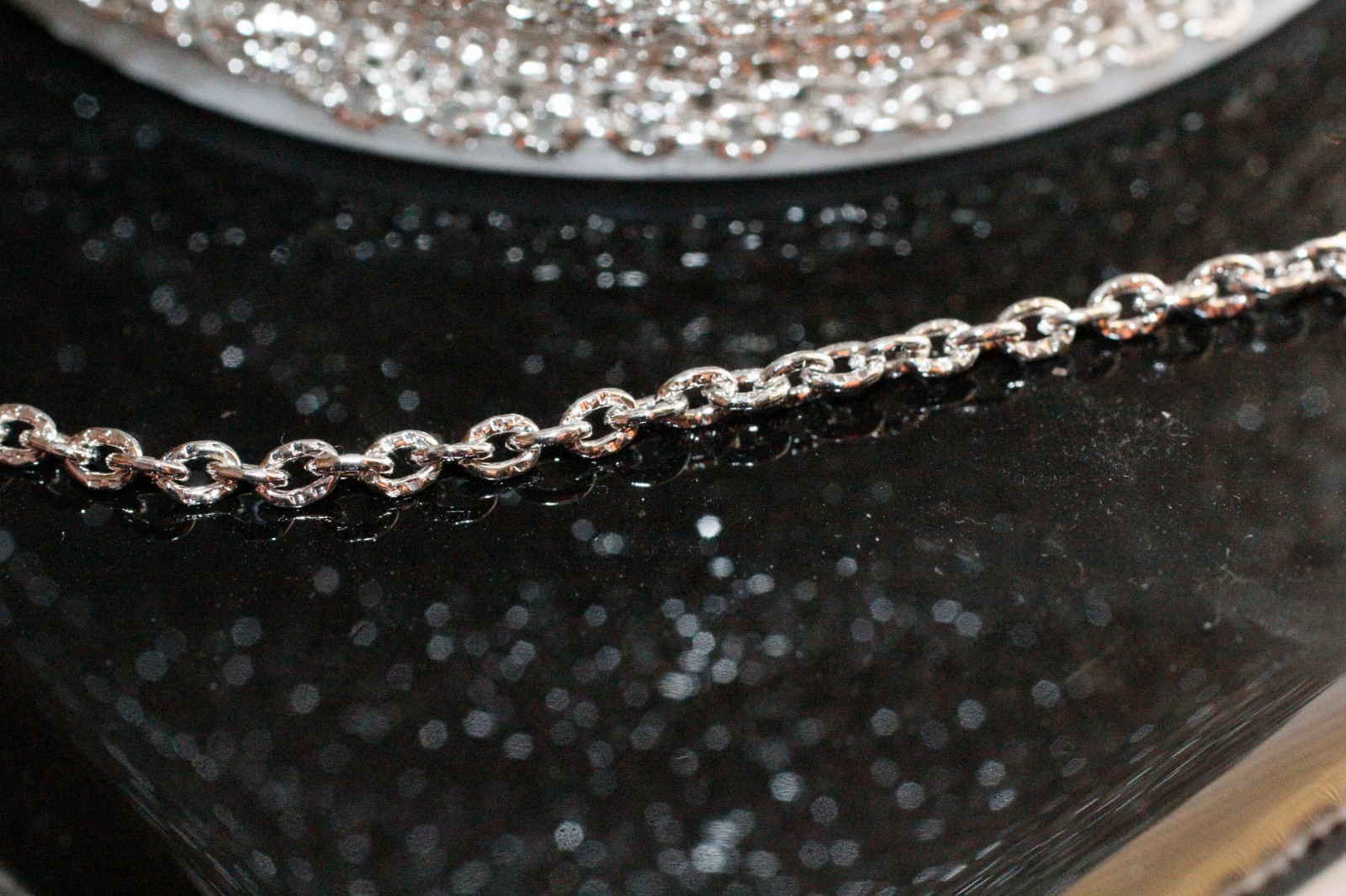 50ft 3x2mm Silver Link Cable Chain-unsoldered 1 day Shipping | eBay