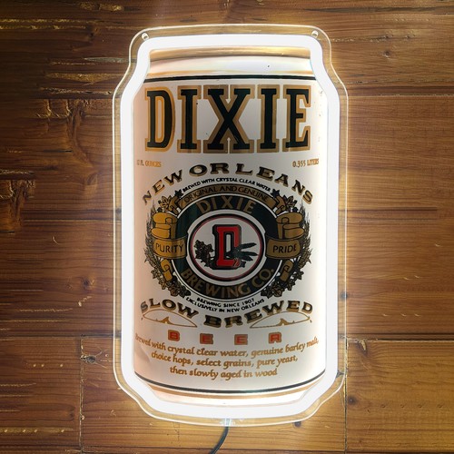 Dixie Beer Can LED Neon Sign - Vintage Style Bar Pub Man Cave Light K1 ...