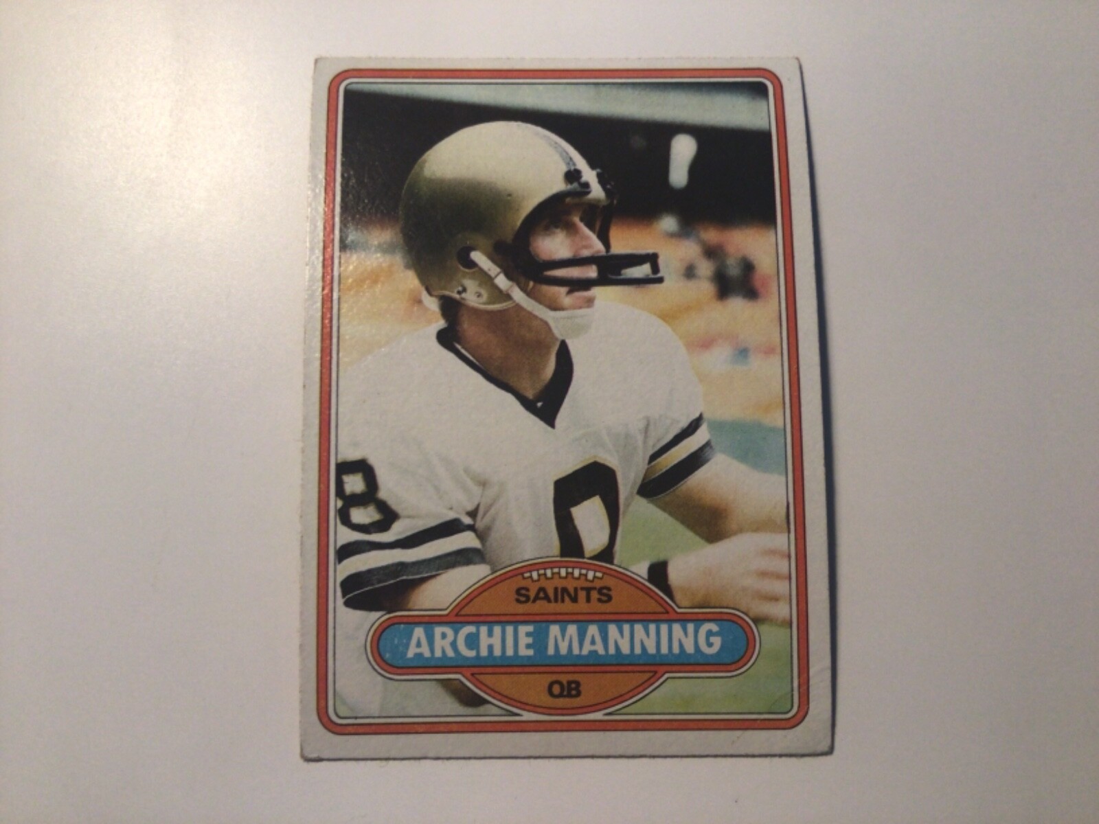 Archie Manning 1980 Topps Football Card #93 New Orleans Saints 02 | eBay
