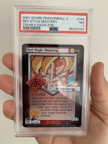 2001 Score Dragon Ball Z TCG Red Style Mastery 144 - Trunks Saga Foil ...