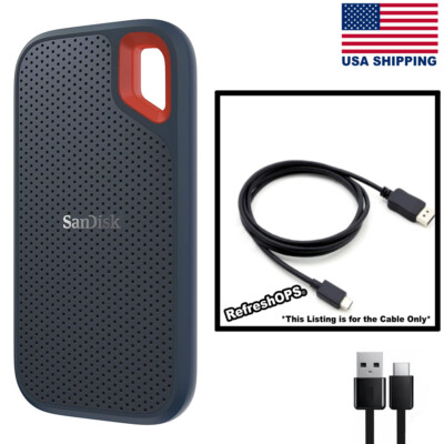 SanDisk 2TB Extreme Portable SSD USB Cable Transfer Cord Replacement | eBay