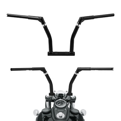 12" Rise Adjustable Ape Hanger Handlebar Fit For Harley Road King Dyna ...