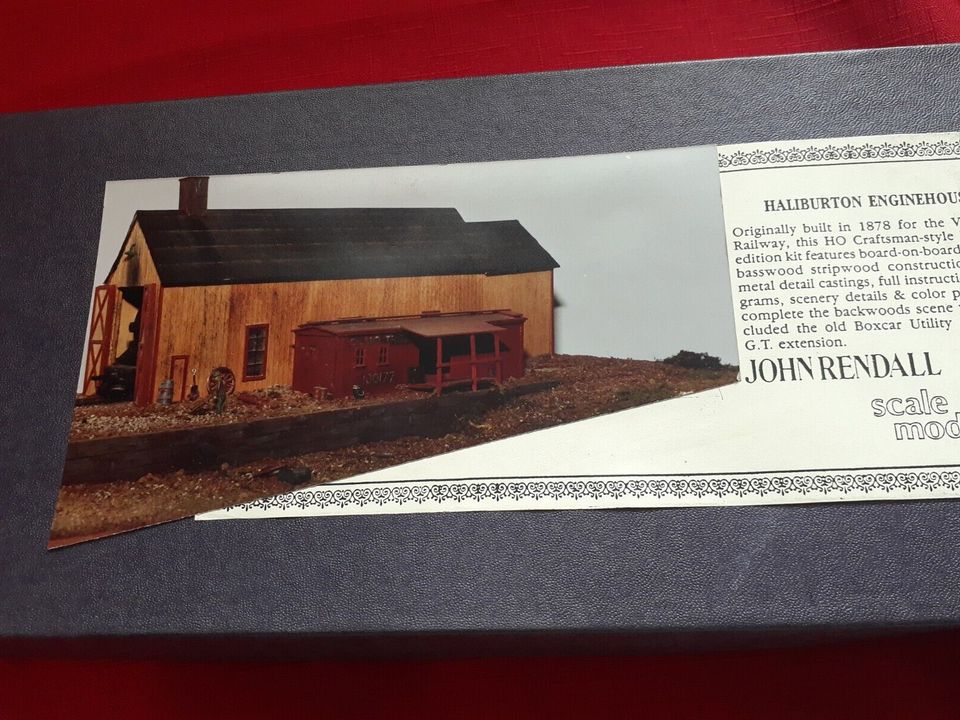 Vintage John Rendall HO Scale Model Kit Haliburton Enginehouse sealed ...