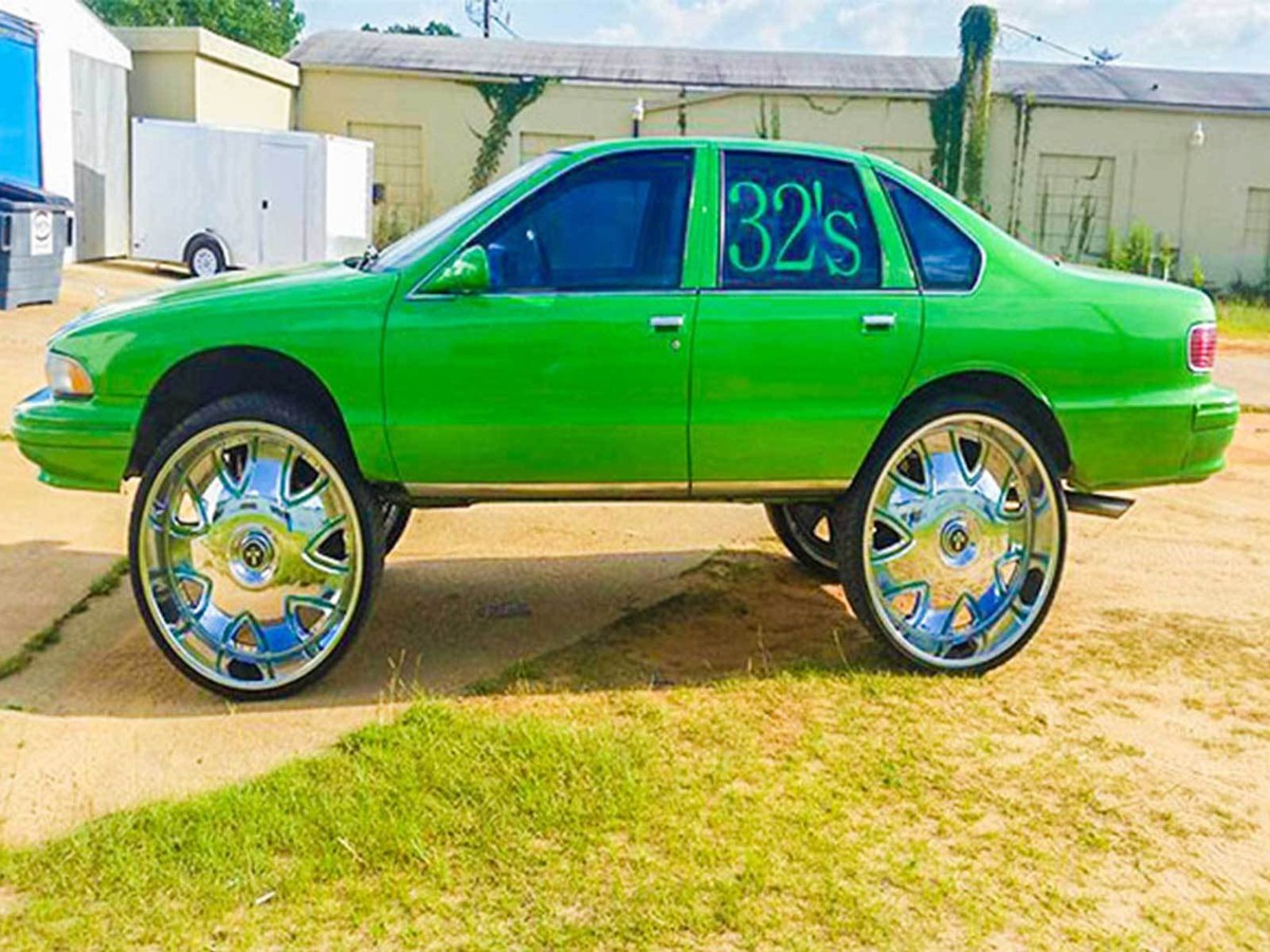 Old School Chevy On 30 Inch Rims
