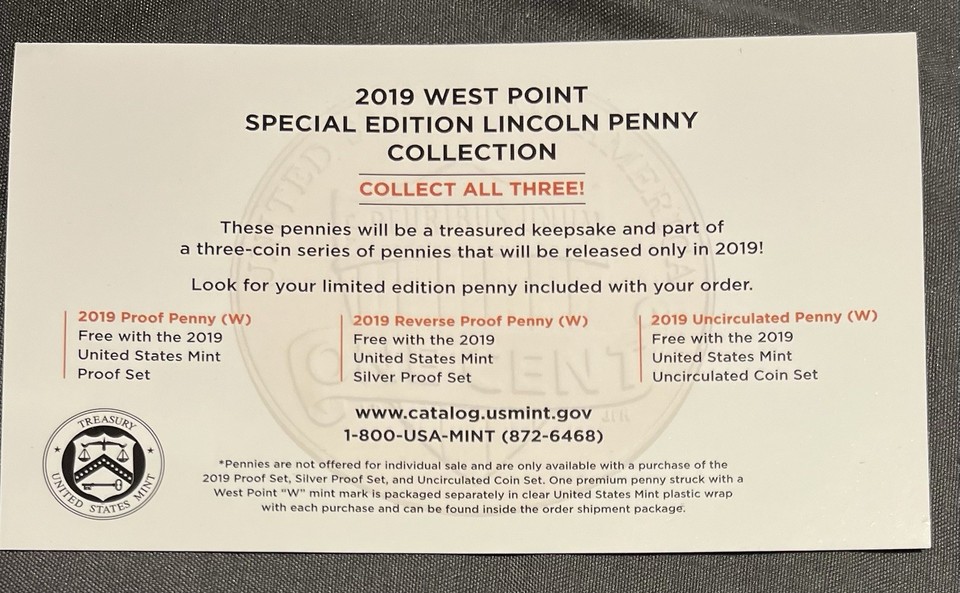 2019 W Lincoln Cent Proof West Point Mint | eBay