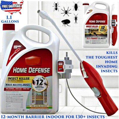 SPRAY INSECT KILLER ANT FLEA TICK SPIDER ROACH HOME INDOOR PATIO 1.1 ...