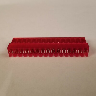 AMP Receptacle Connector 15 Position IDC Tin-Lead 22 AWG (Red) Box of 6 ...