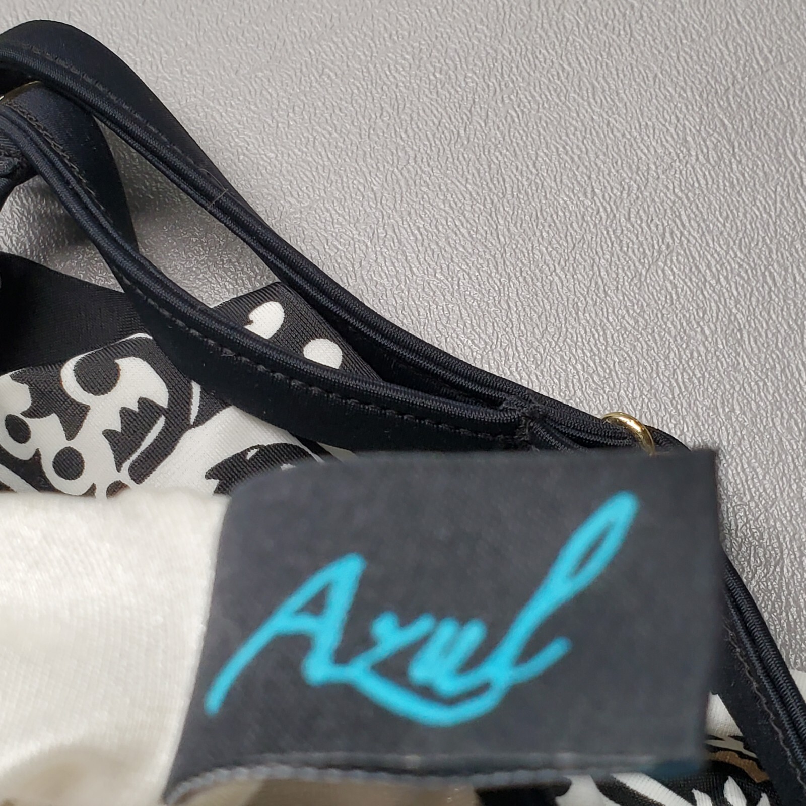 Azul Swimwear One Piece Black Paisley Print Swimsuit … - Gem