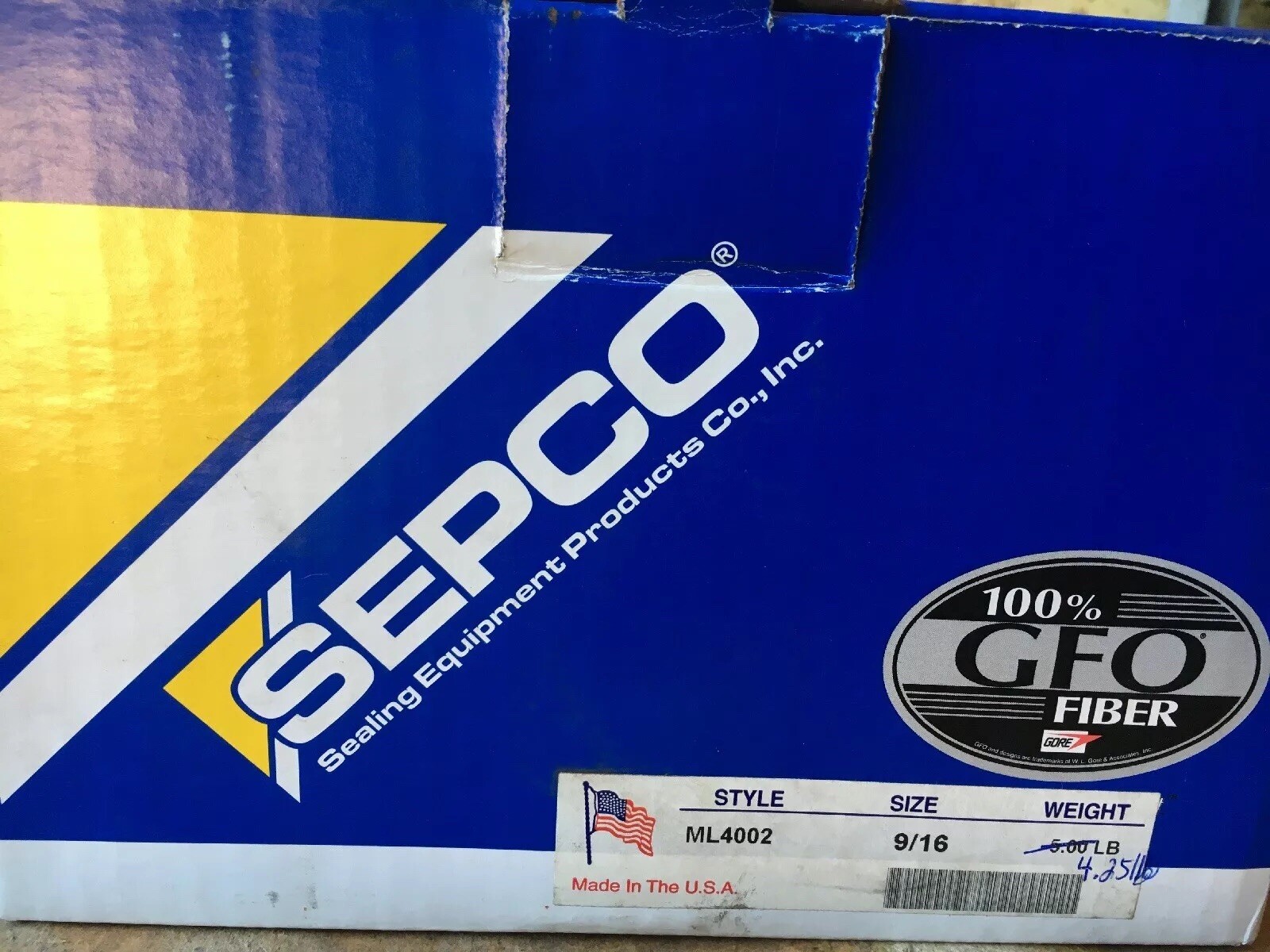 Sepco ML 4002 9/16" Valve Pump Packing 4.25 lb | eBay
