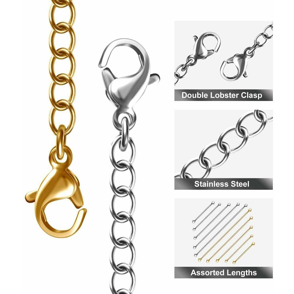 Accessories DIY Extender /Safety Chain Extender Necklace Bracelet ...