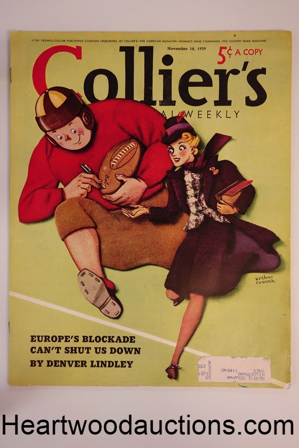Collier's Nov 18, 1939 Arthur Crouch cvr | eBay