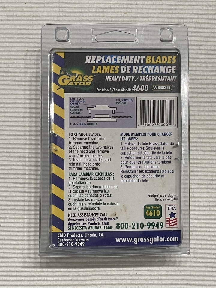 Grass Gator Replacement Blades 4600 4610 Trimmer Weed Eater Edger ...