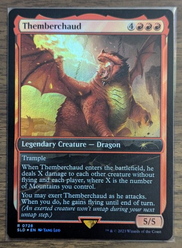 MTG Themberchaud Foil from Dungeons and Dragons Secret Lair | eBay