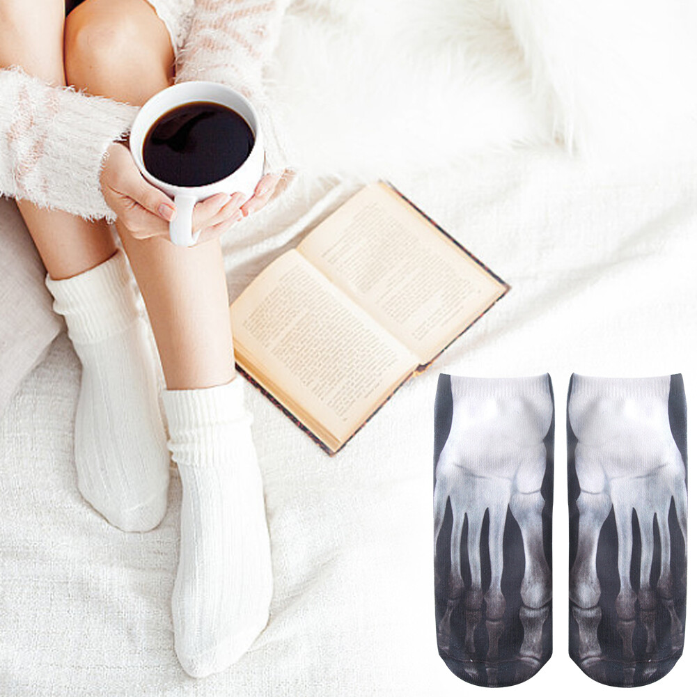 1 Pair 3D Pattern Funny Socks Breathable Halloween Christmas Gift (Foot ...