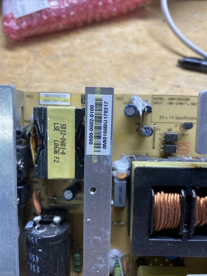 Vizio 32" VW32L power SUPPLY VX32L 0500-0502-0180 Power Supply Board ...
