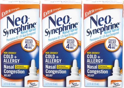 Neo-Synephrine Nasal Spray , Extra Strength Formula, 0.50 Ounces each ...