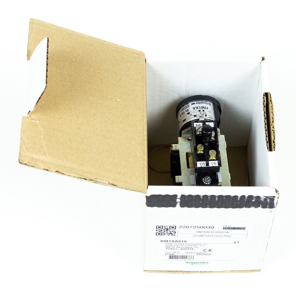 SCHNEIDER ELECTRIC RM1XA016 (020278), Single Pole over Curr Relay16A ...