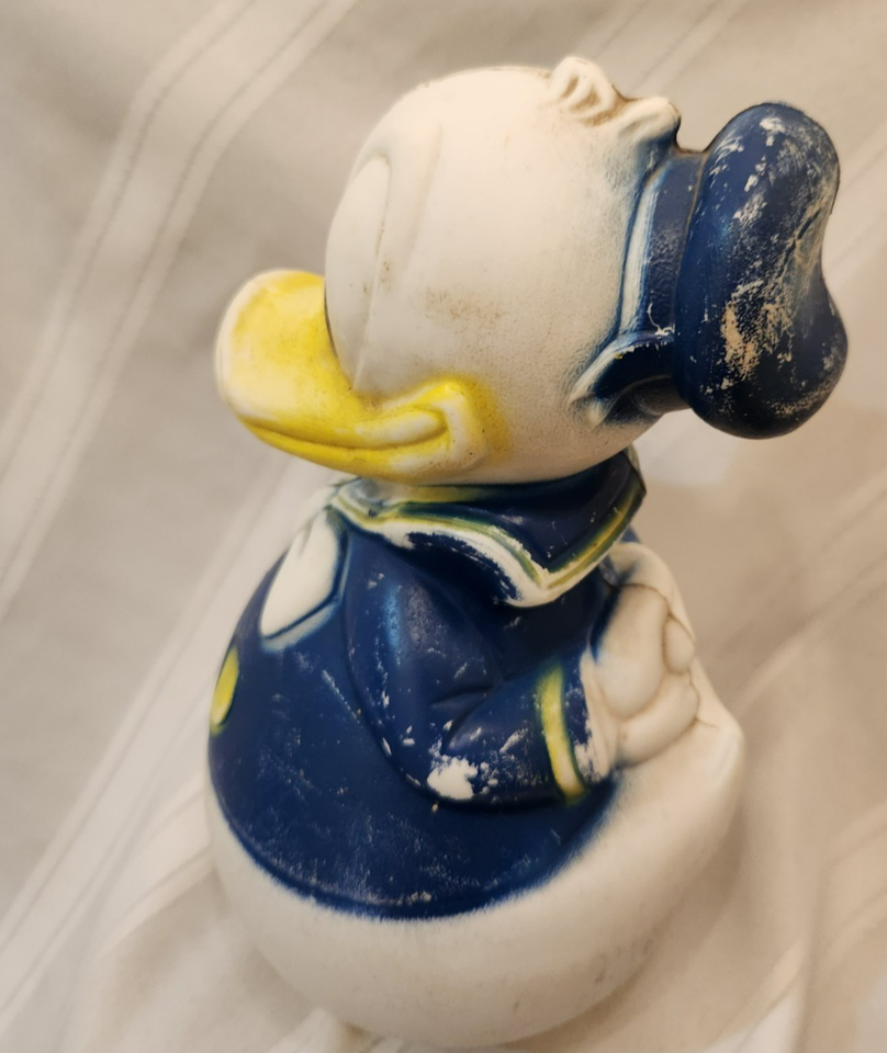 1960s Roly Poly Toy Donald Duck Plastic Toy W/ Rattle Sound 11.5 Inches ...