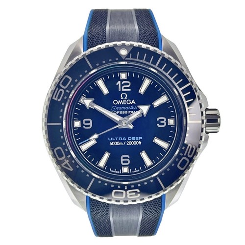 Omega Seamaster Ultra Deep Steel Blue Dial 45.5mm Automatic 215.32.46 ...