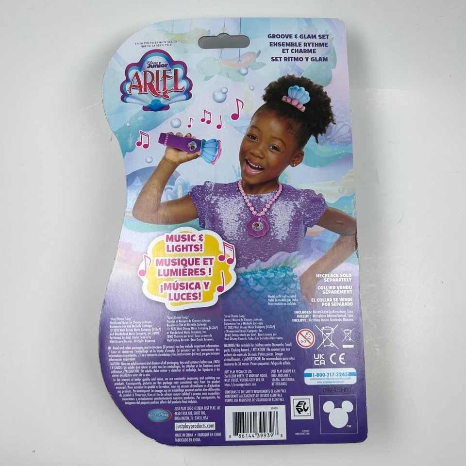 Disney Ariel Ocean Glow Necklace & Disney Ariel Groove & Glam - Set of ...