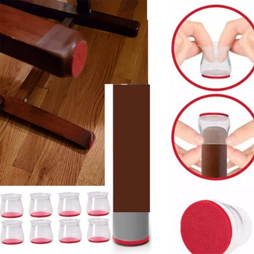 8-64PCS Ruby Slider Chair Leg Protector For Hardwood Floors Fits All ...