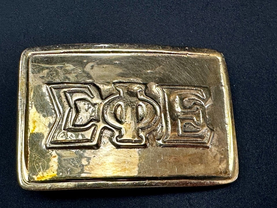 Sigma Phi Epsilon (ΣΦΕ) (Fraternity custom Greek Letters Solid Brass ...