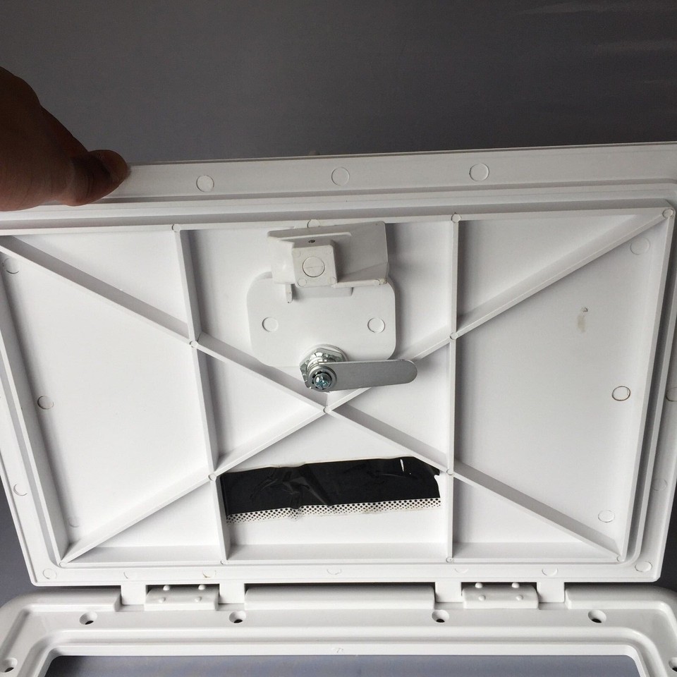ABS White Loft Trap Door Hinged Drop Down Hatch Access Panels Attic | eBay