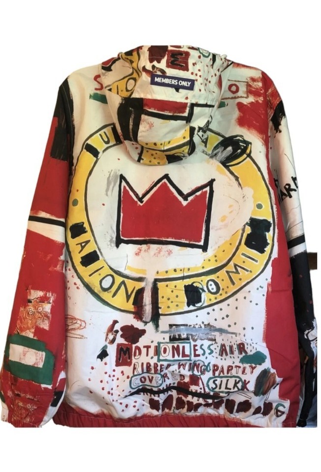 New Jean-Michel Basquiat Men's ‘Red’ x Members Only Windbreaker Jacket ...